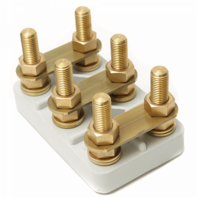 Terminal Blocks, with recessed mounting slots, 6-pole, thermal class F ...